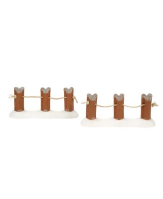 Department 56 Disney Village Wharf Fencing, Set of 2 - Macy's