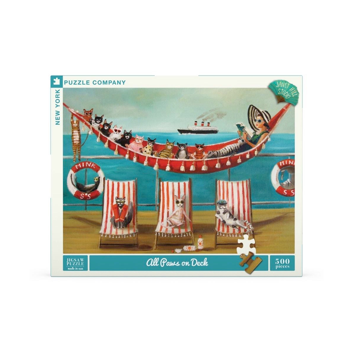 Click here for New York Puzzle Company All Paws on Deck 500 Piece... prices