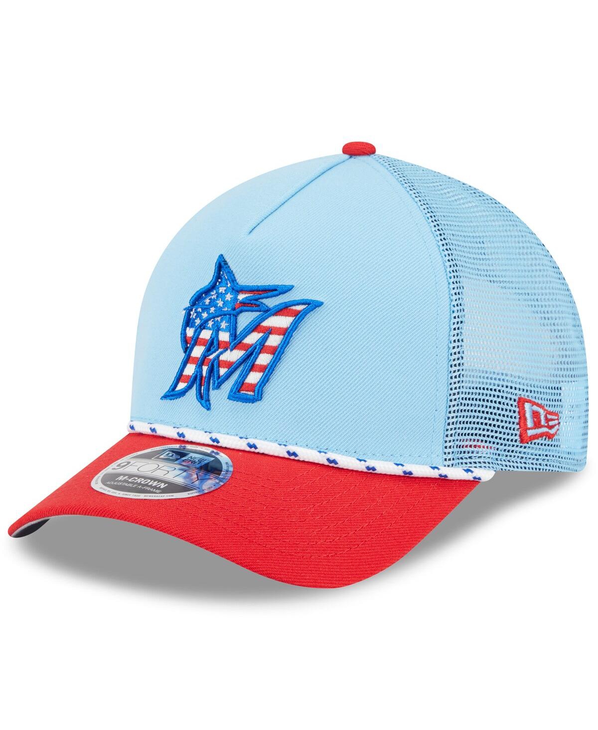Click here for New Era Mens Light Blue/Red Miami Marlins 2025 Fou... prices
