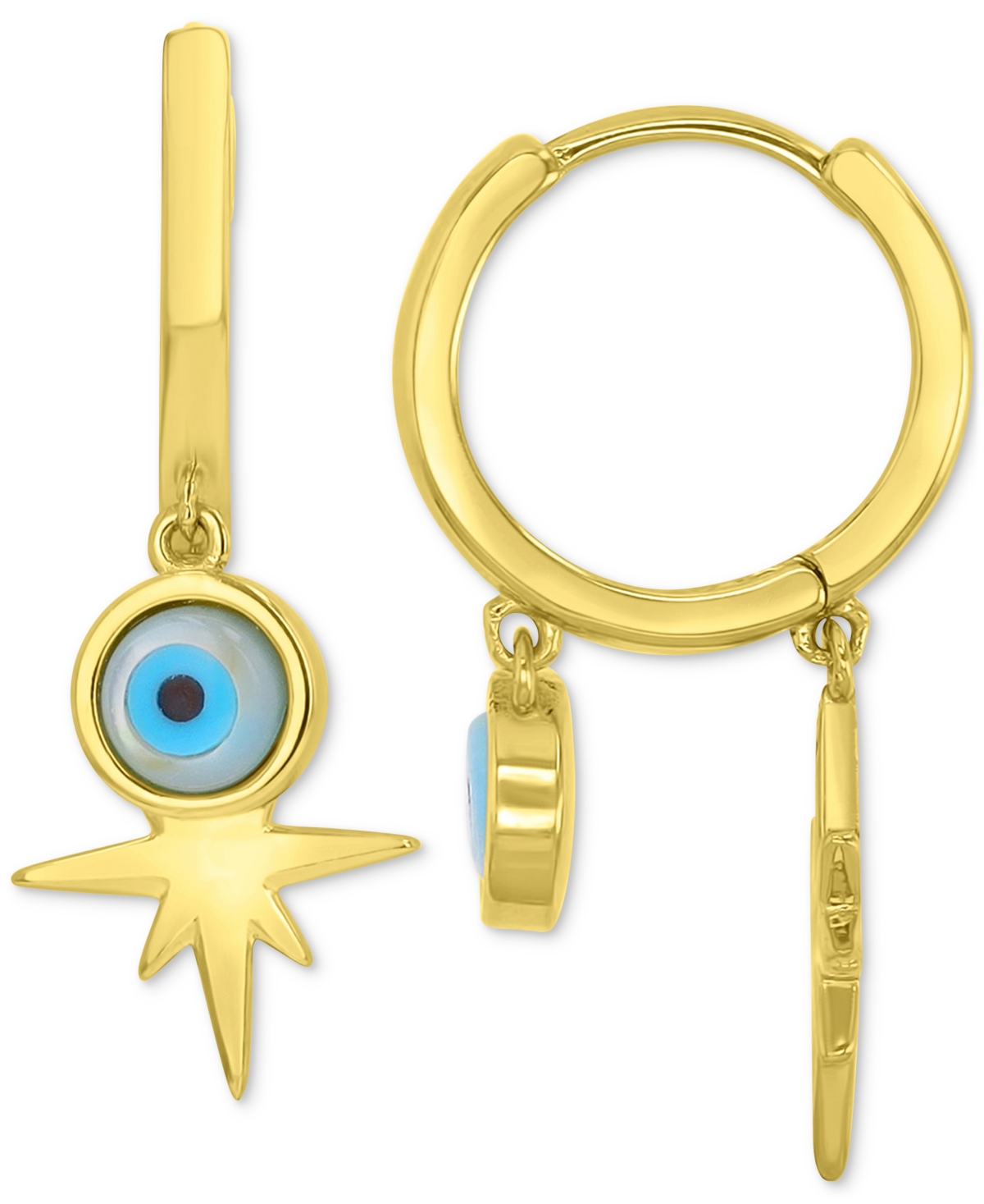 Click here for Macys Gold-Tone Hinged Earrings - Rhodium prices