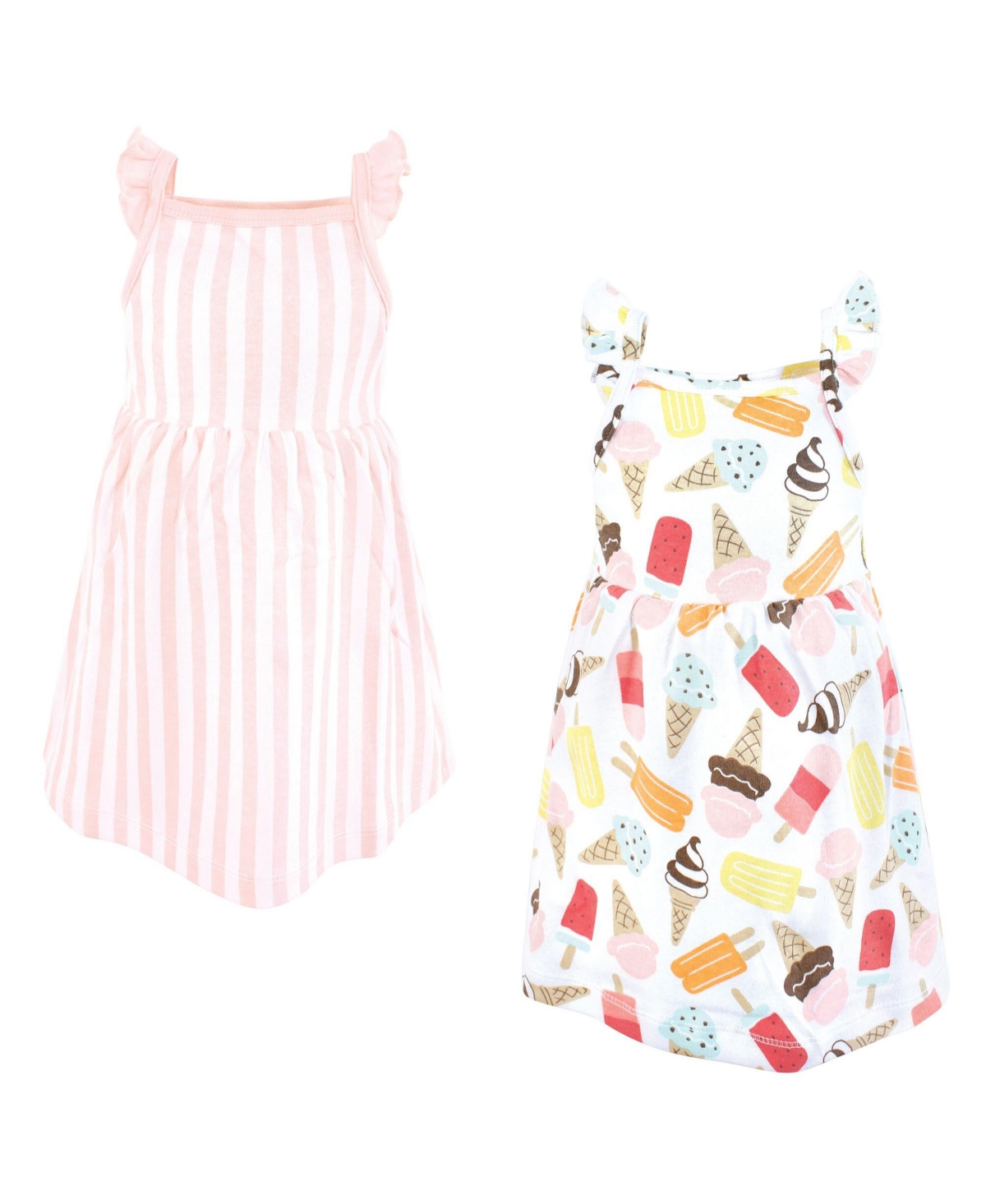 Hudson Baby Baby Girls Hudson 2Pk Sleeveless Dress - Ice cream and popsicles