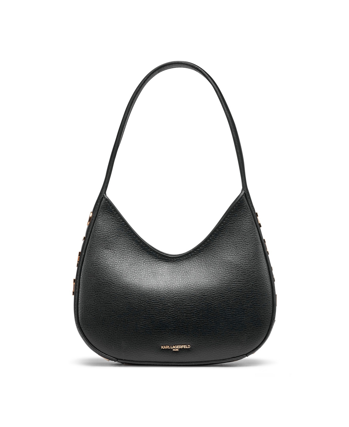 Karl Lagerfeld Paris Desi Hobo Bag - Black/Gold