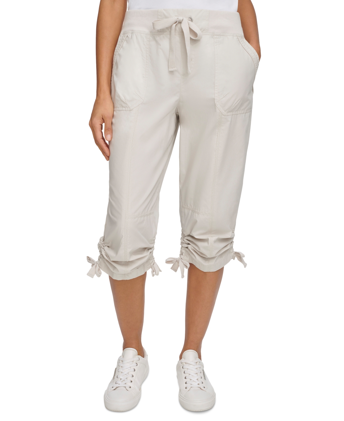 Click here for Calvin Klein Womens Convertible Cargo Capri Pants... prices