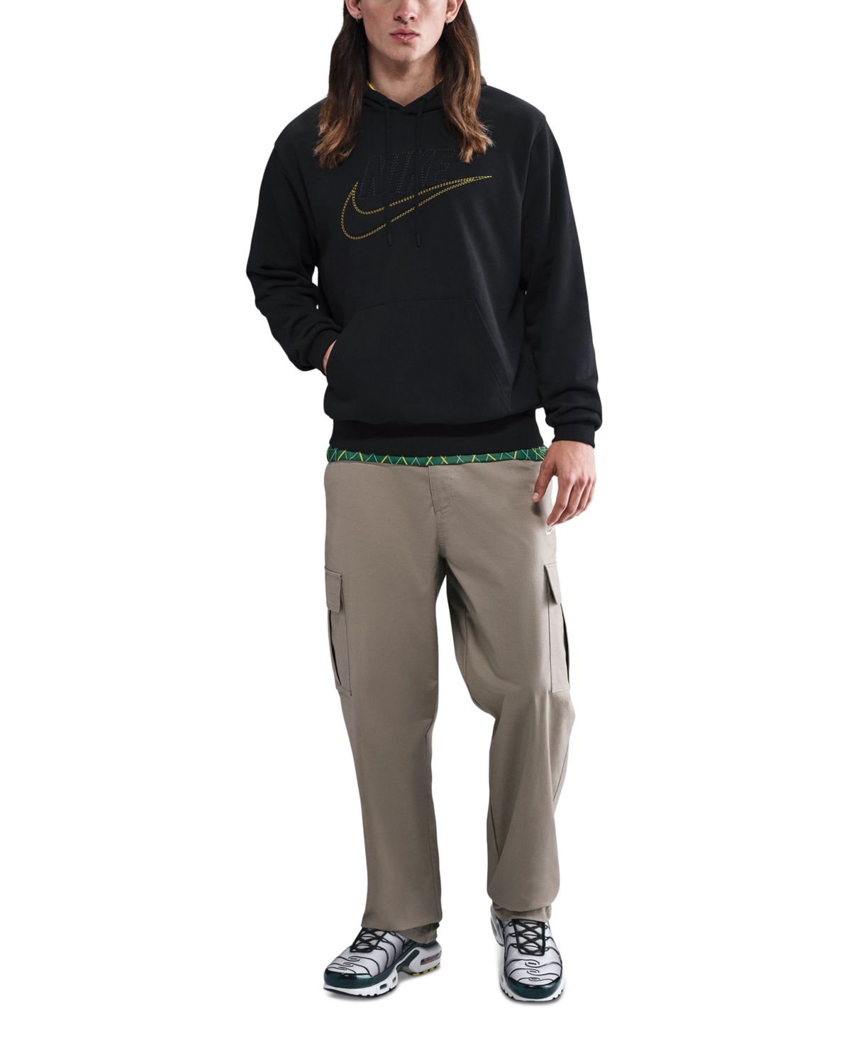 Click here for Nike Mens Club Fleece Athletic-Fit Logo Hoodie - B... prices