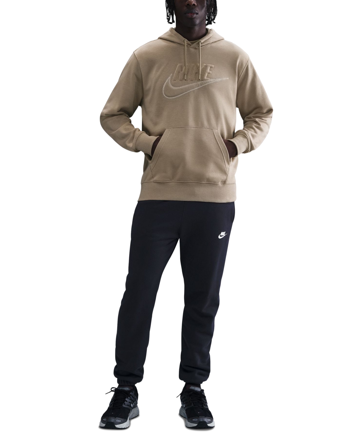 Click here for Nike Mens Club Fleece Athletic-Fit Logo Hoodie - K... prices