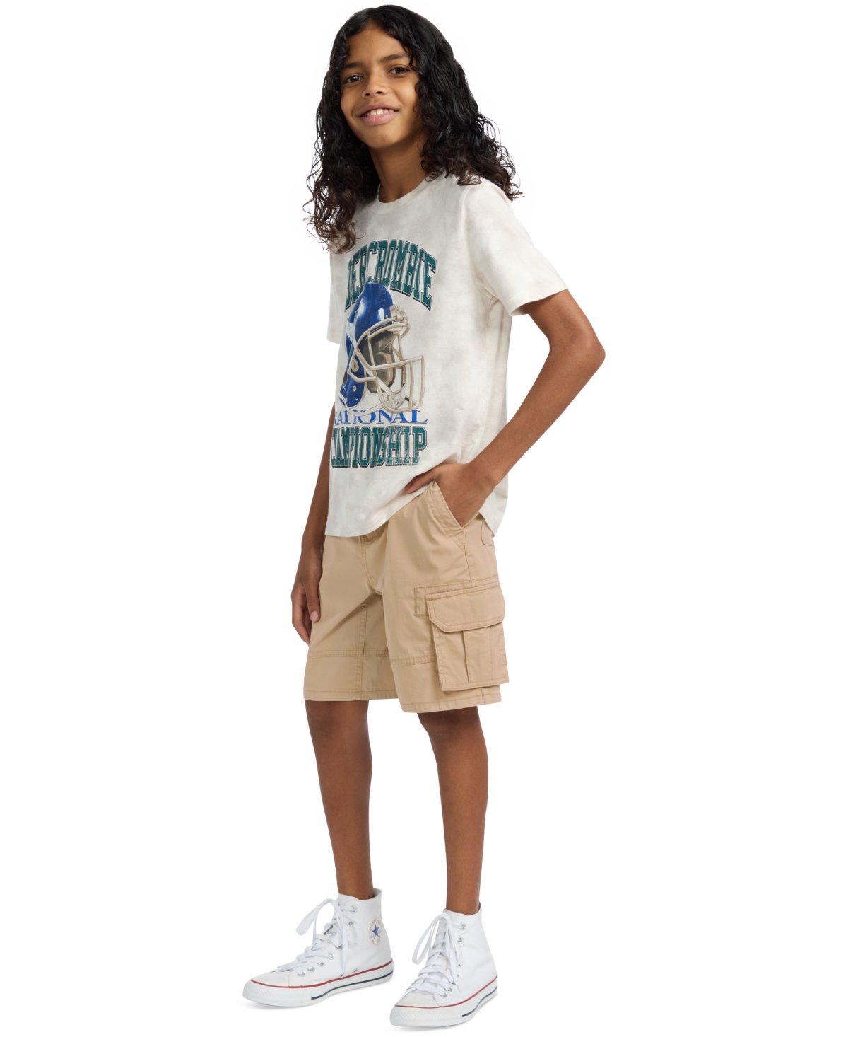 Click here for abercrombie kids Boys Baggy Cargo Shorts - Anf Kel... prices