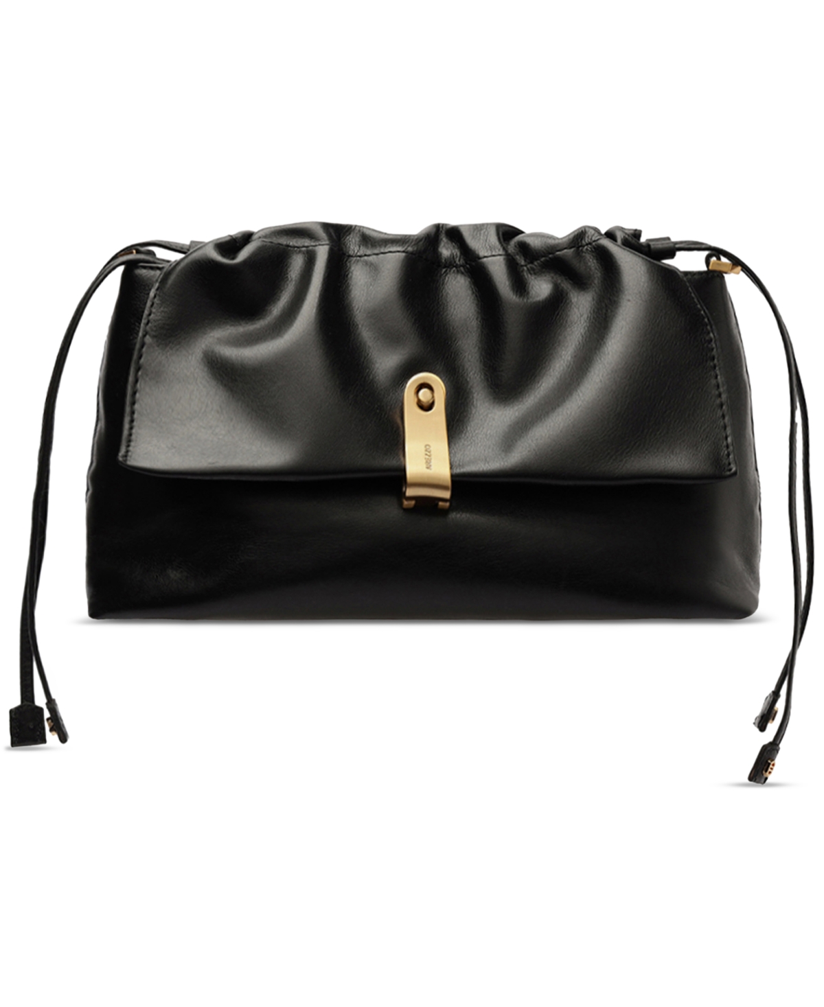 Click here for Arezzo Nicole Medium Leather Pouch - Black prices