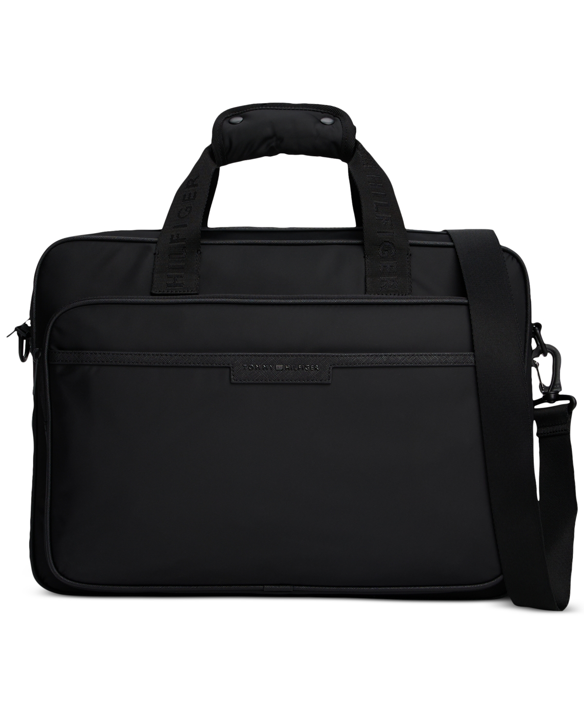 Click here for Tommy Hilfiger Mens Large Computer Bag - Black prices