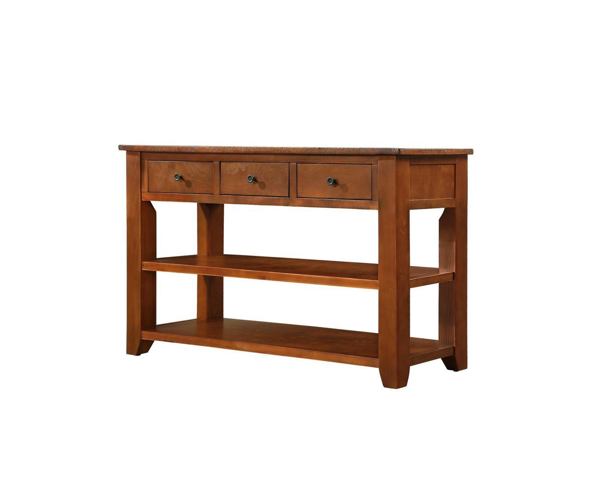 Click here for Casainc 48 Solid Pine Wood Top Console Table Cabin... prices