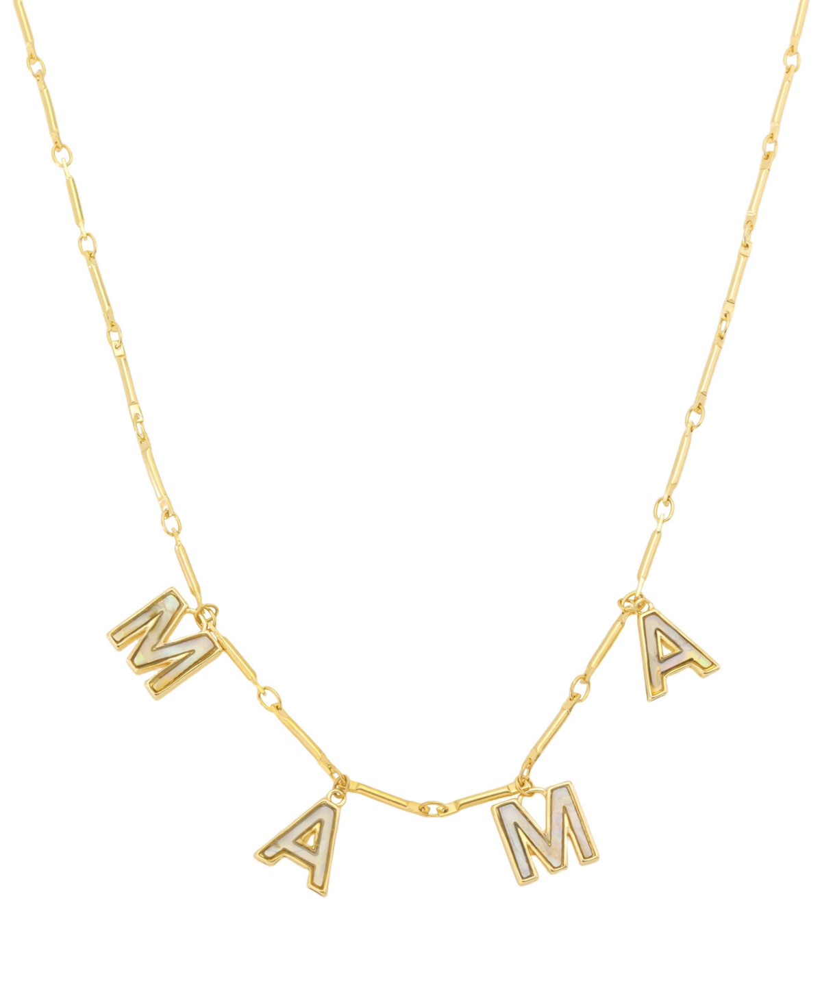 Click here for Unwritten Mother of Pearl Mama Pendant Necklace -... prices