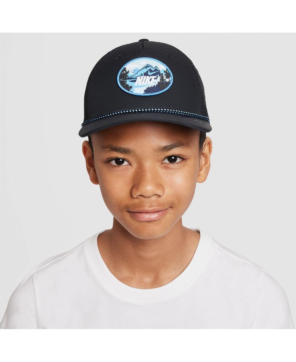 Click here for Nike Big Boys and Girls Black Rise Trucker Adjusta... prices