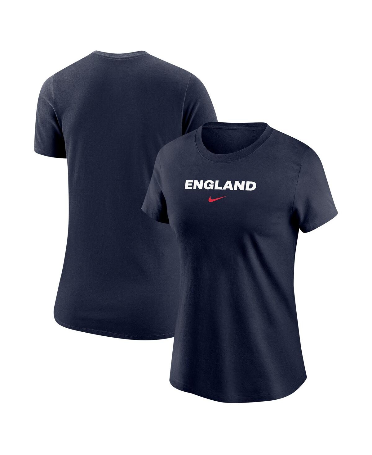 Click here for Nike Womens Navy England National Team Wordmark T-... prices