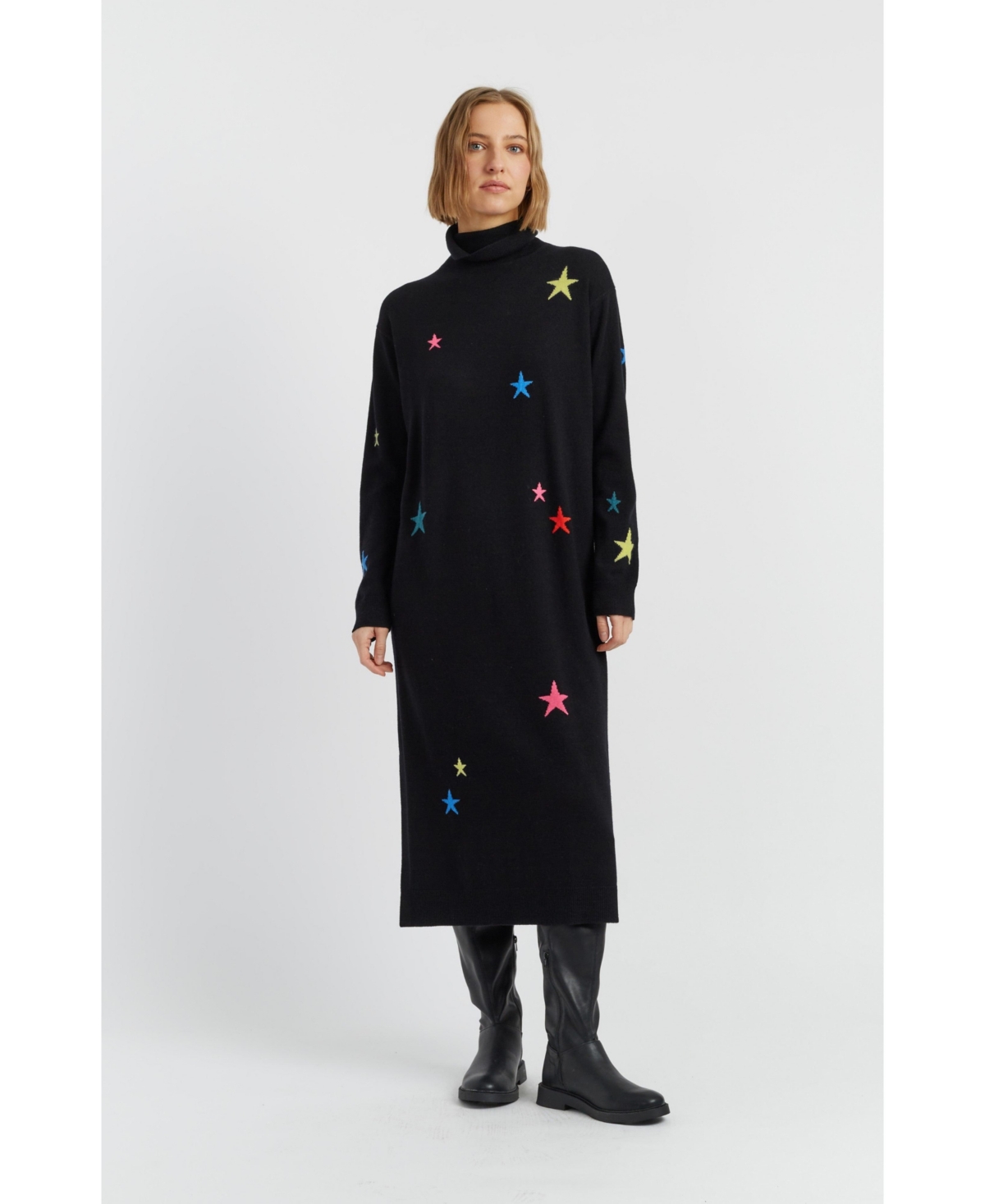 Click here for Chinti & Parker Womens Wool Cashmere Star Rollneck... prices
