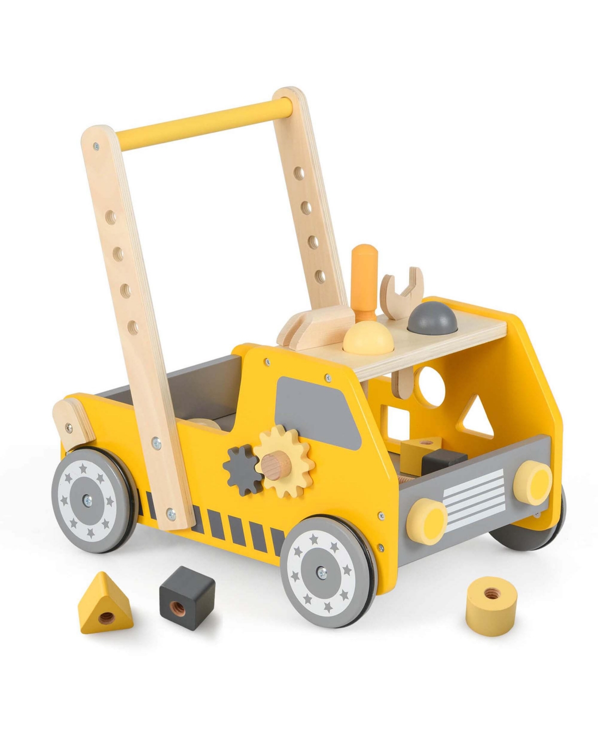 Click here for Costway 2-In-1 Montessori Wooden Baby Walker with... prices