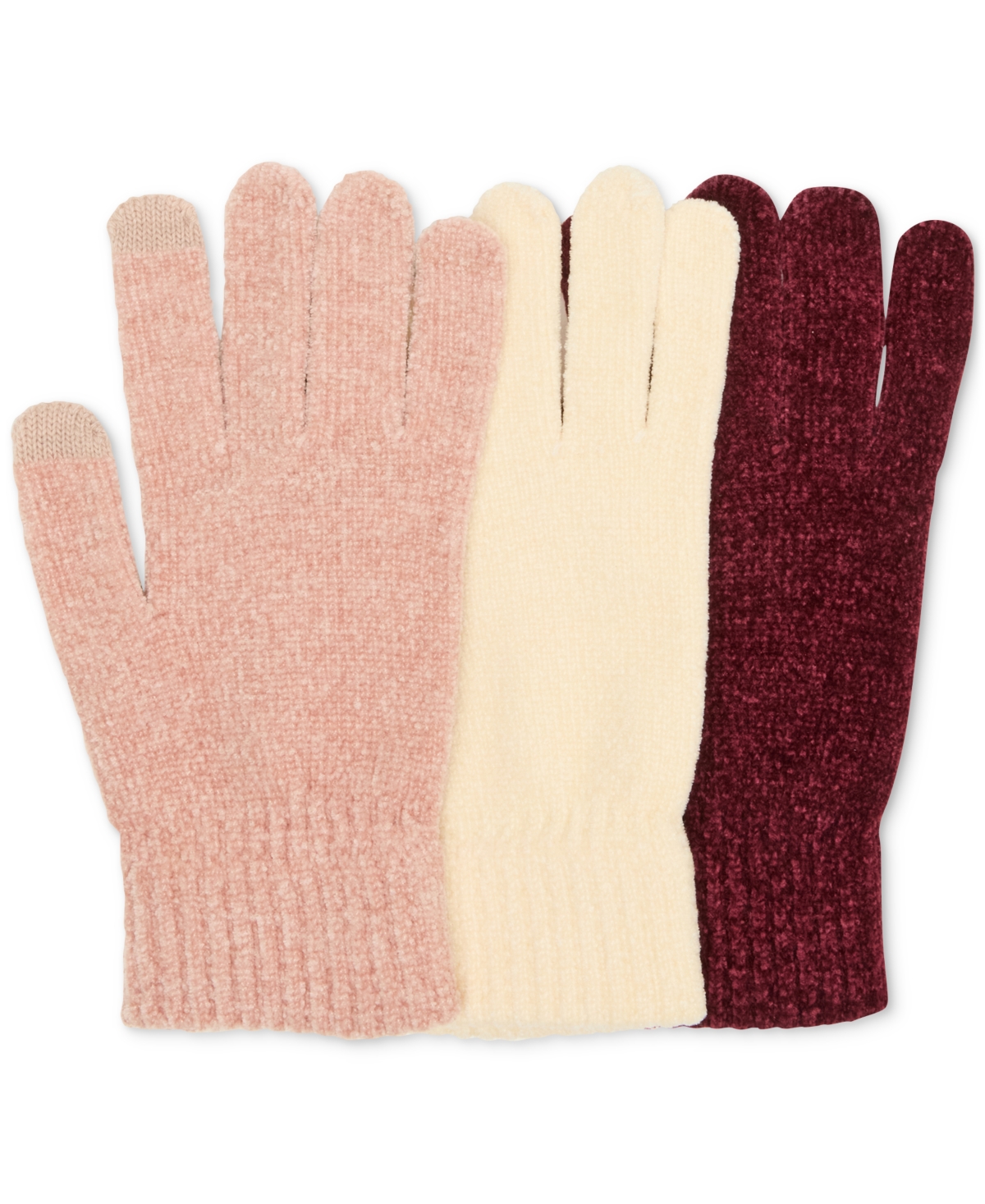Click here for Steve Madden Chenille Magic Gloves  3-Pack - Tawny... prices