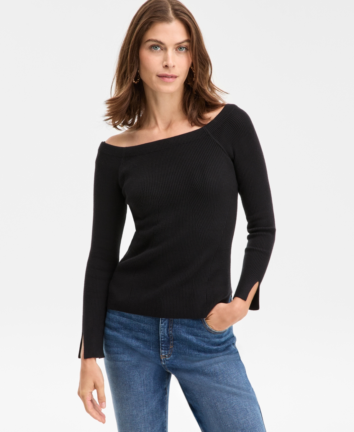 Click here for I.n.c. International Concepts Womens Wide-Neck Swe... prices