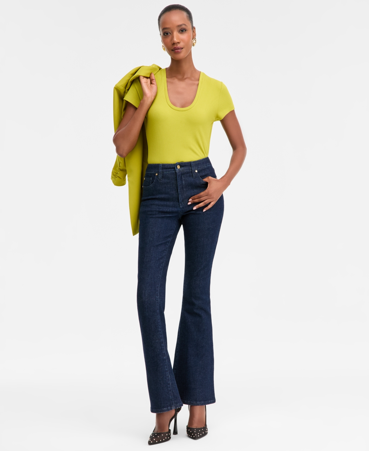 Click here for I.n.c. International Concepts Womens High-Rise Fla... prices