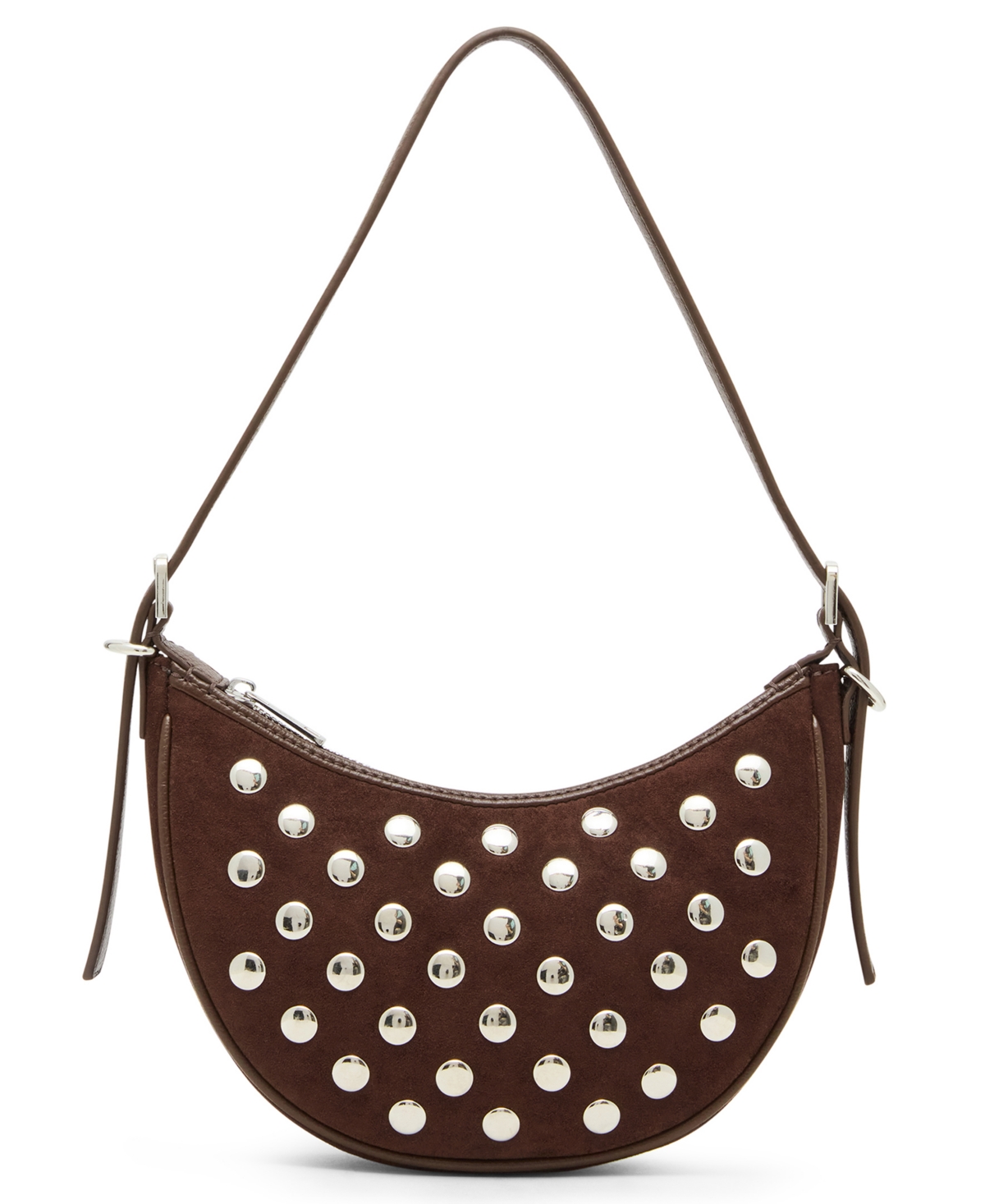 Click here for Madden Girl Rhisu Crescent Zipper Shoulder Bag - B... prices