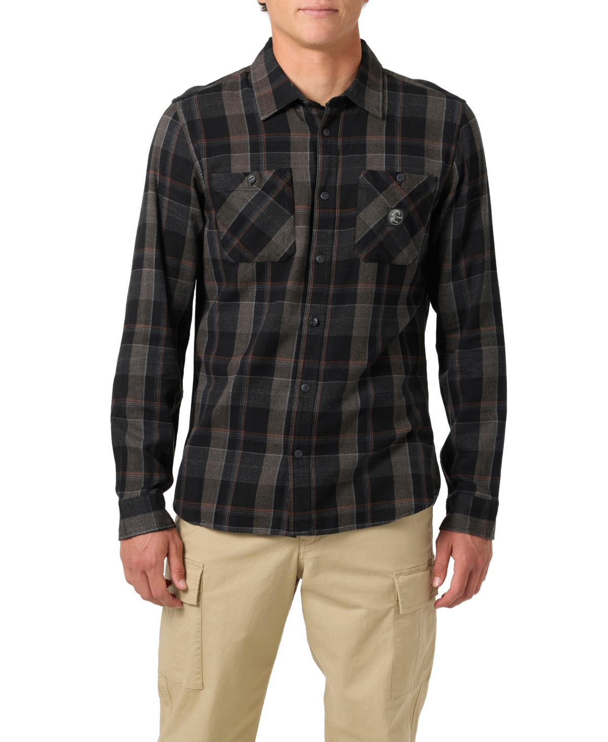 Click here for ONeill Mens Original Clashed Flannel Shirt - Black prices