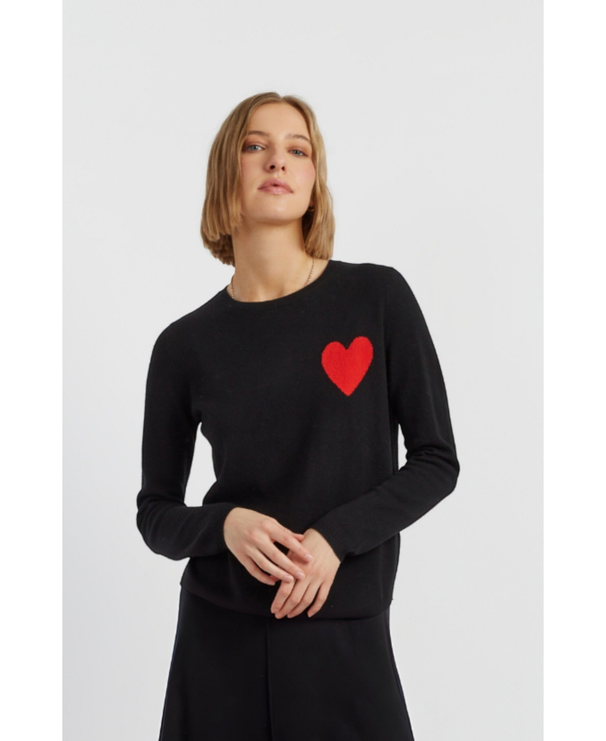 Click here for Chinti & Parker Womens Breton Heart Wool & Cashmer... prices