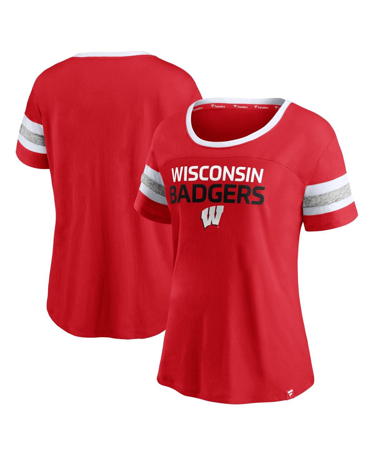 Click here for Fanatics Womens Red Wisconsin Badgers Block Party... prices