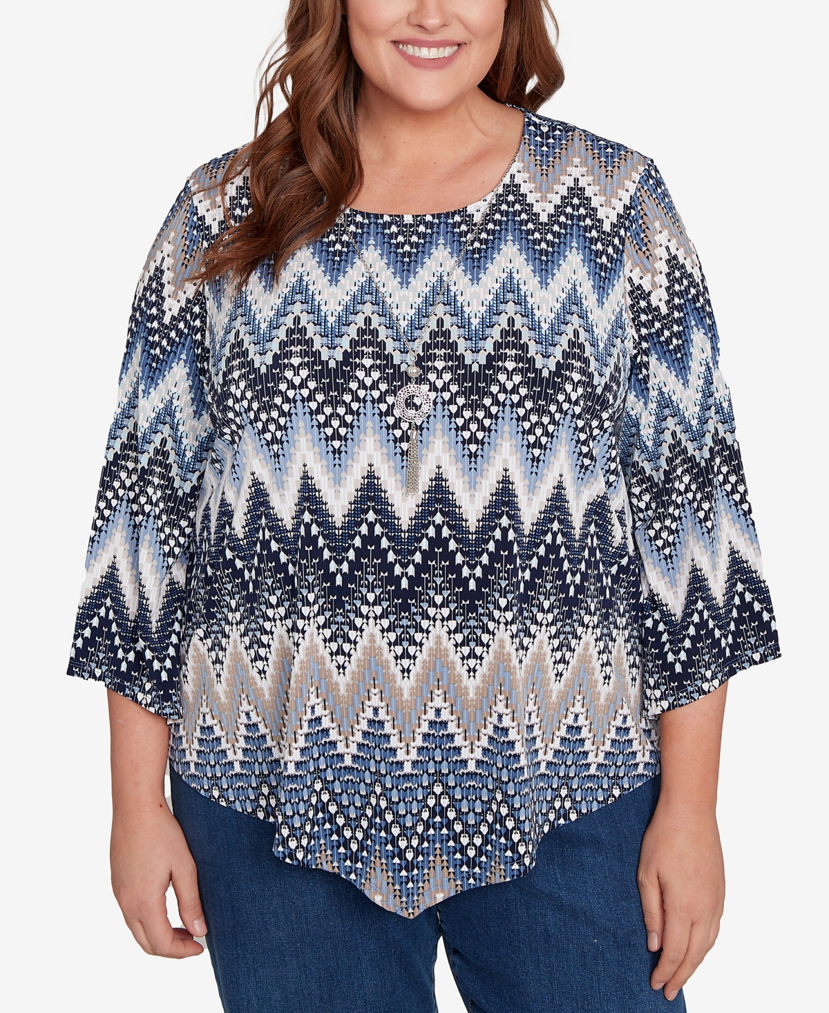 Click here for Alfred Dunner Plus Size Classic Puff Print Texture... prices