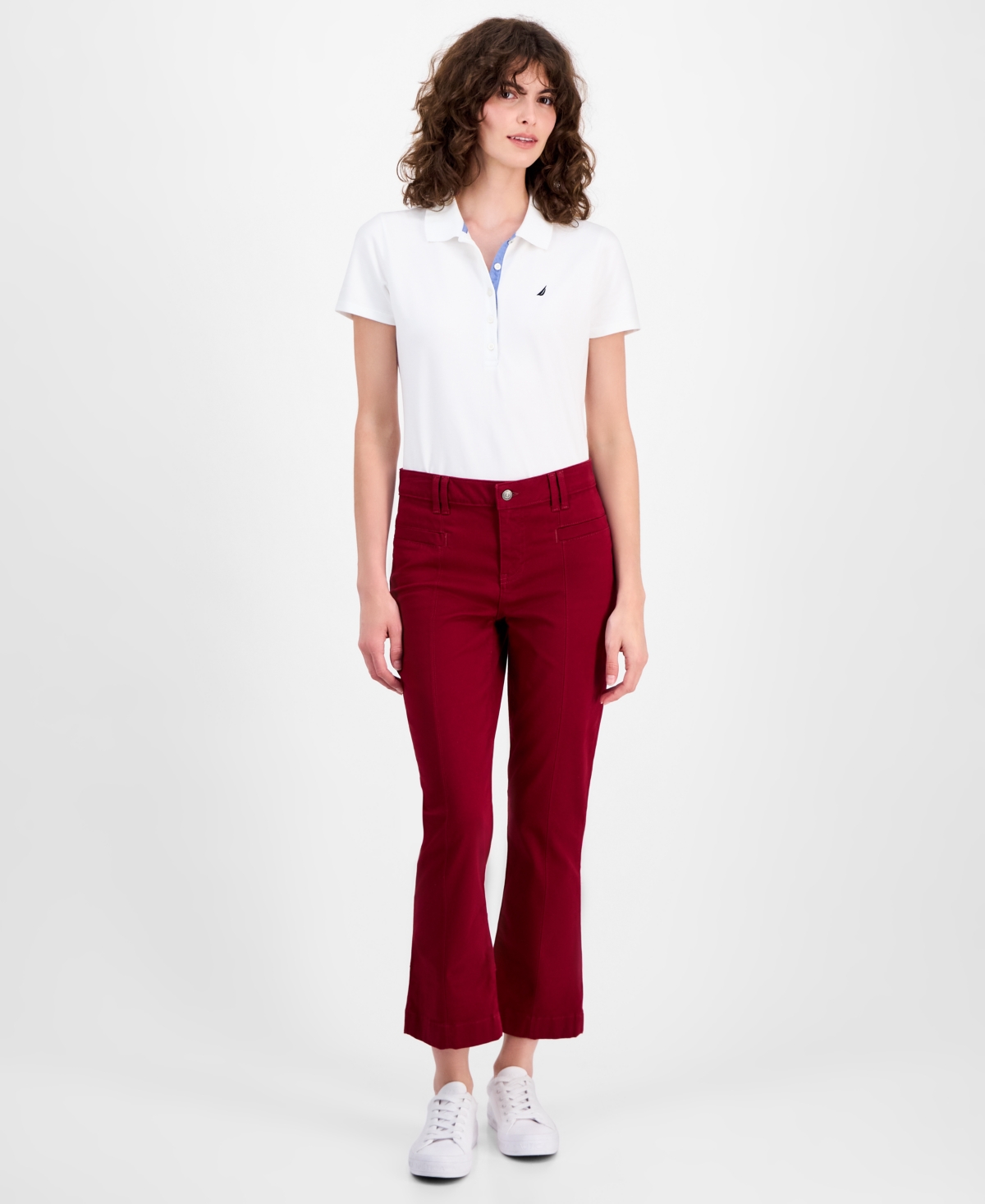 Click here for Nautica Jeans Womens Stretch Twill Demi Bootcut Pa... prices