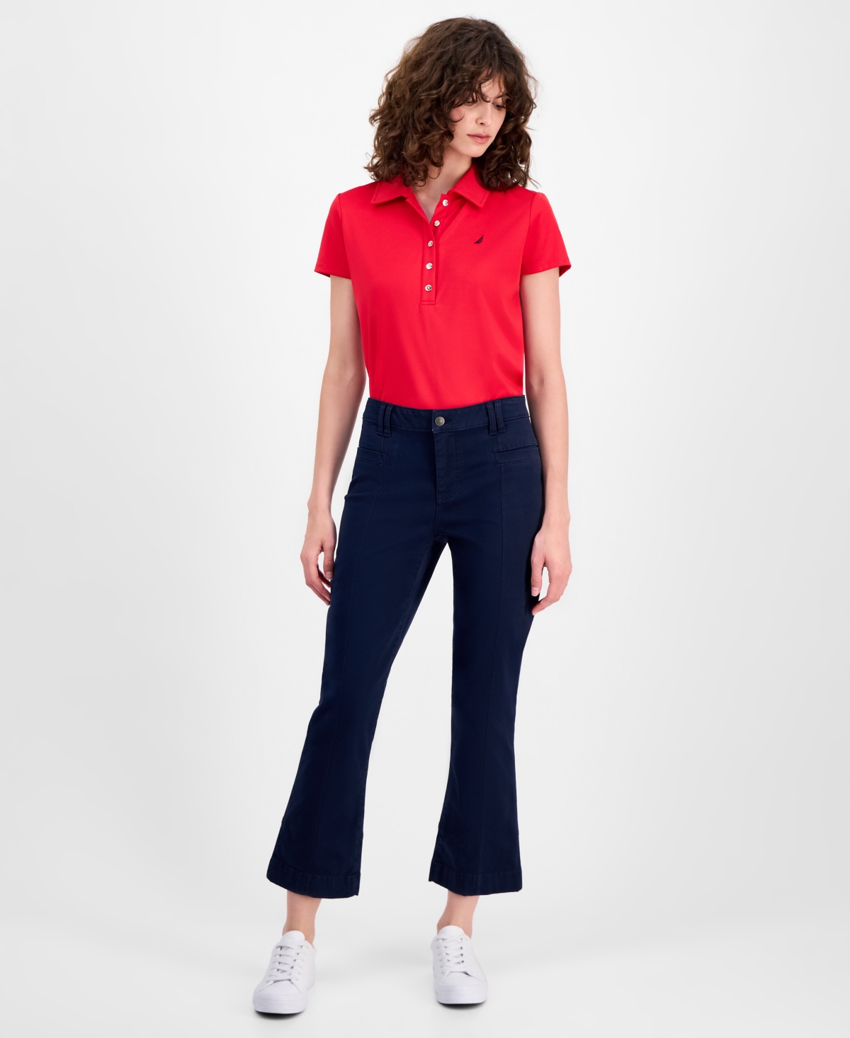 Click here for Nautica Jeans Womens Stretch Twill Demi Bootcut Pa... prices