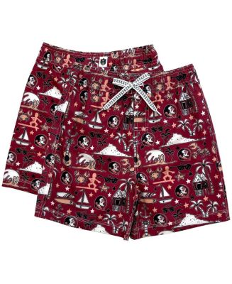 Wes & Willy Big Boys and Girls Garnet Florida State Seminoles Luau Swim ...