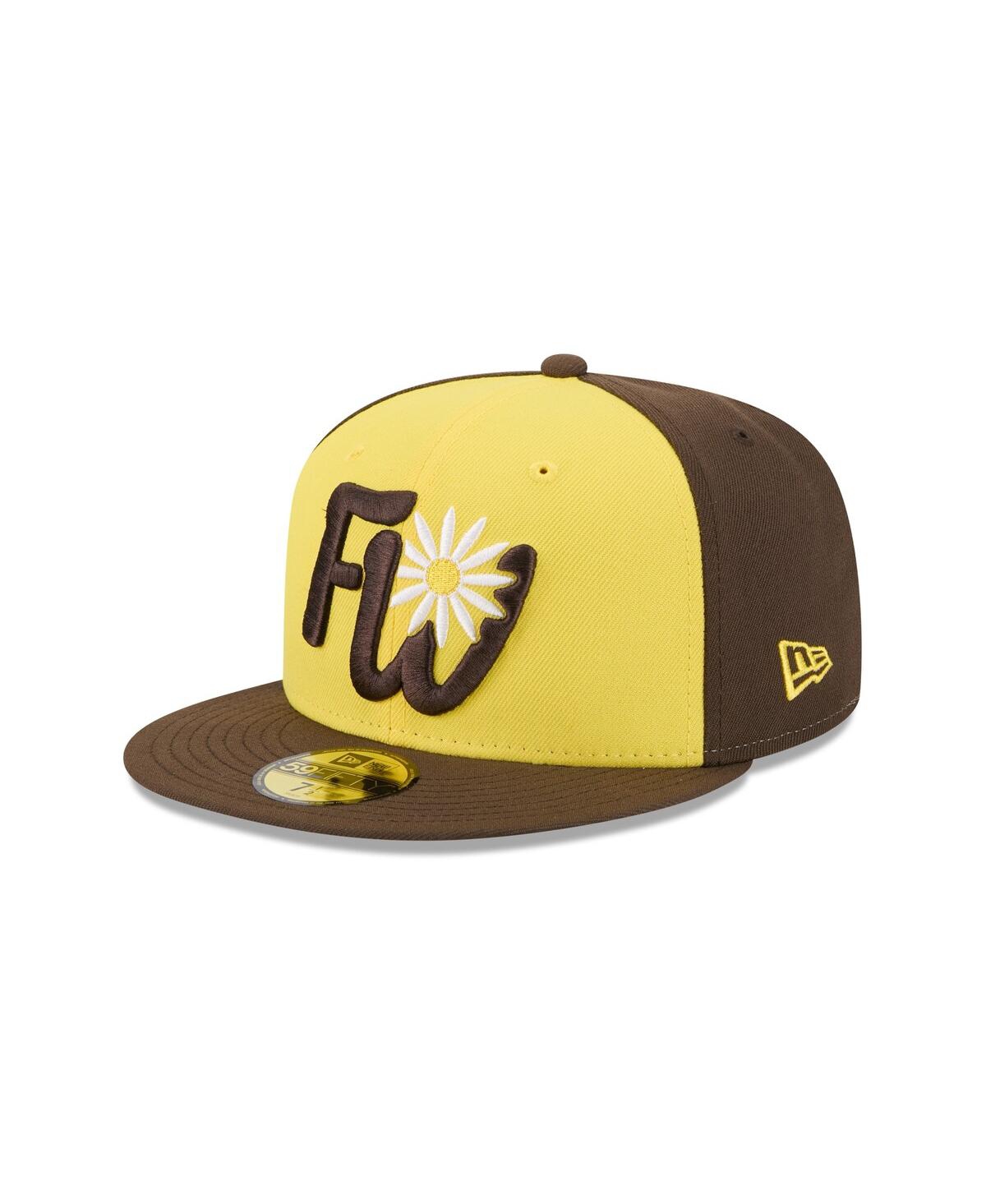 Click here for New Era Mens Yellow Fort Wayne Tin Caps Theme Nigh... prices