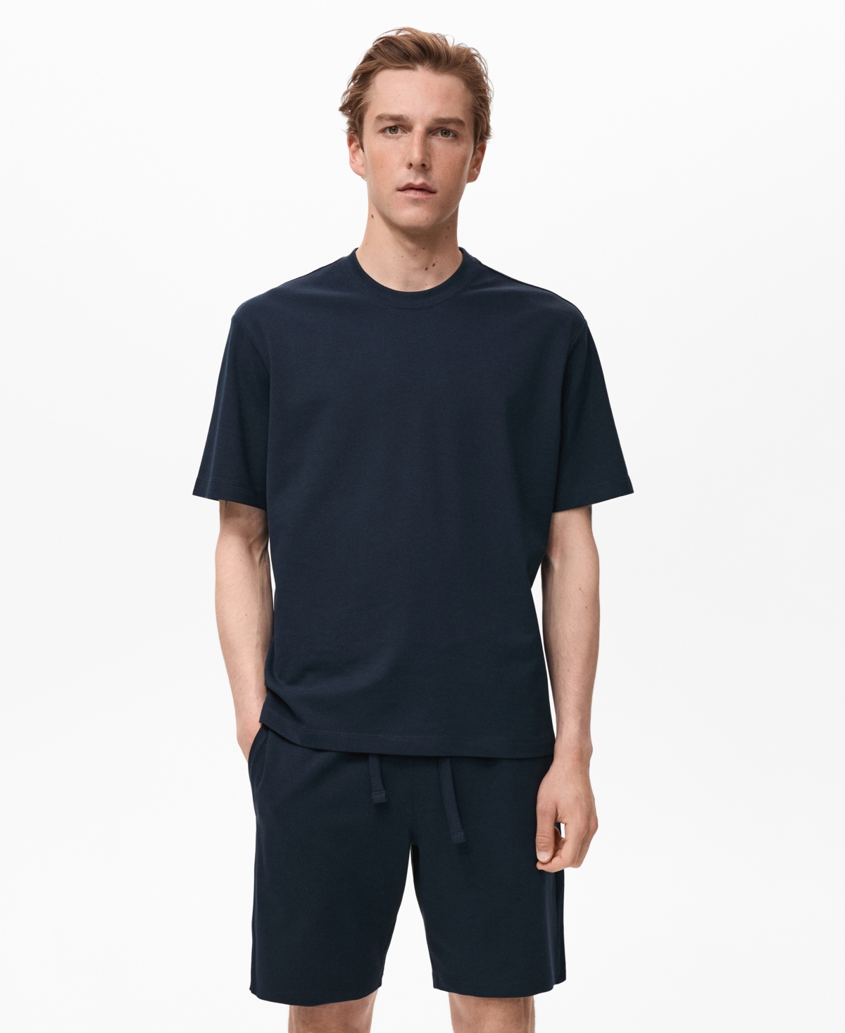 Click here for Mango Mens Cotton Shorts Pajama Pack - Dark Navy prices