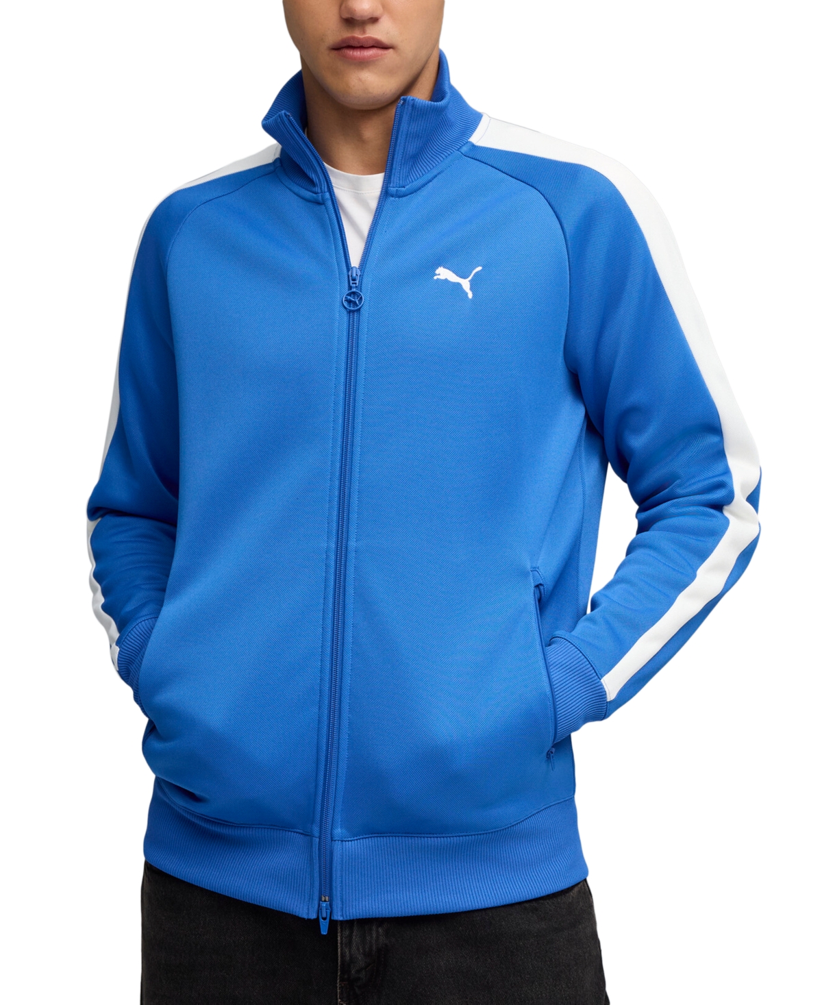 Click here for Puma Mens Always On Track Jacket - Mountain Blue prices