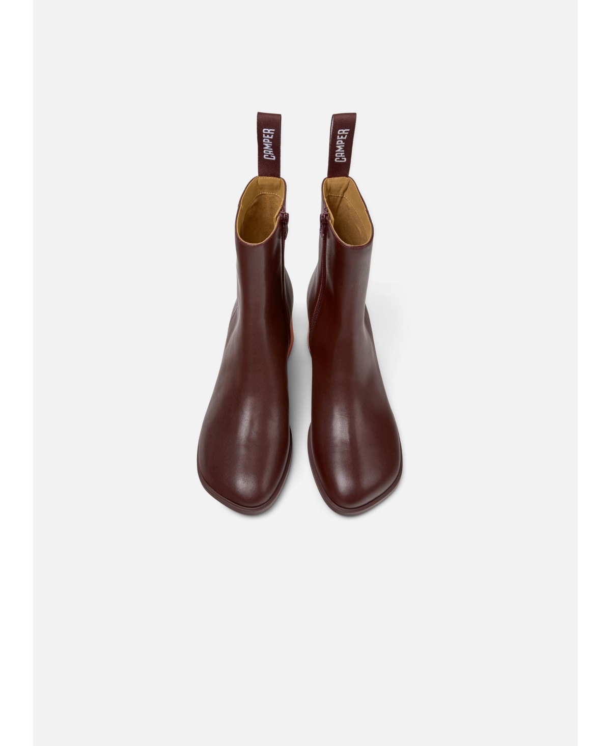 Click here for Camper Tws Kora Leather Zip Bootie - Burgundy prices