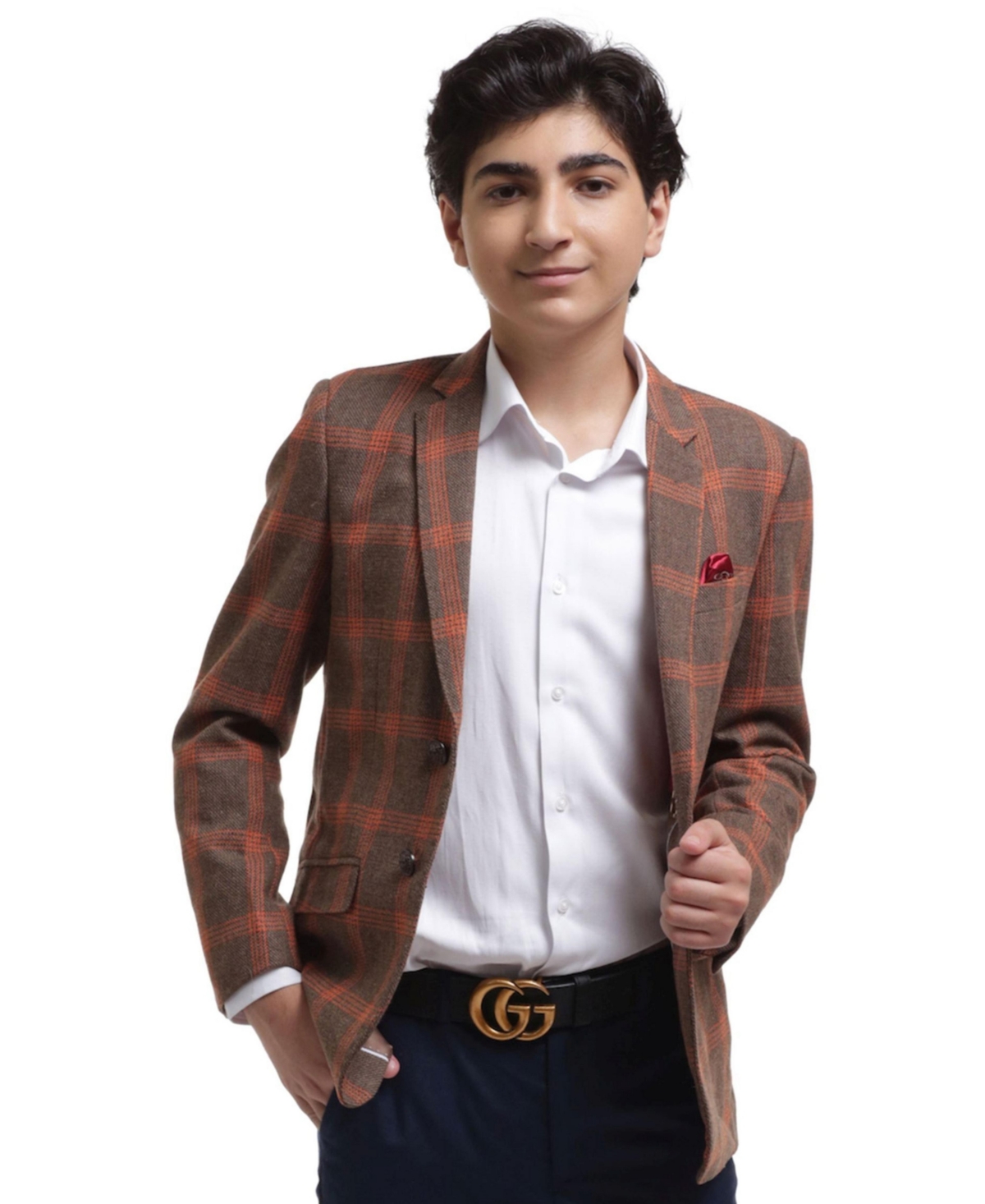 Click here for Elie Balleh Toddler Camel Slim Fit Premium Wool Ch... prices