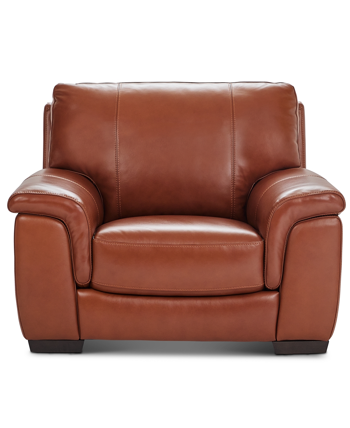 Click here for Cobbie Leather 46 Chair  Macys Exclusive - Brandy prices
