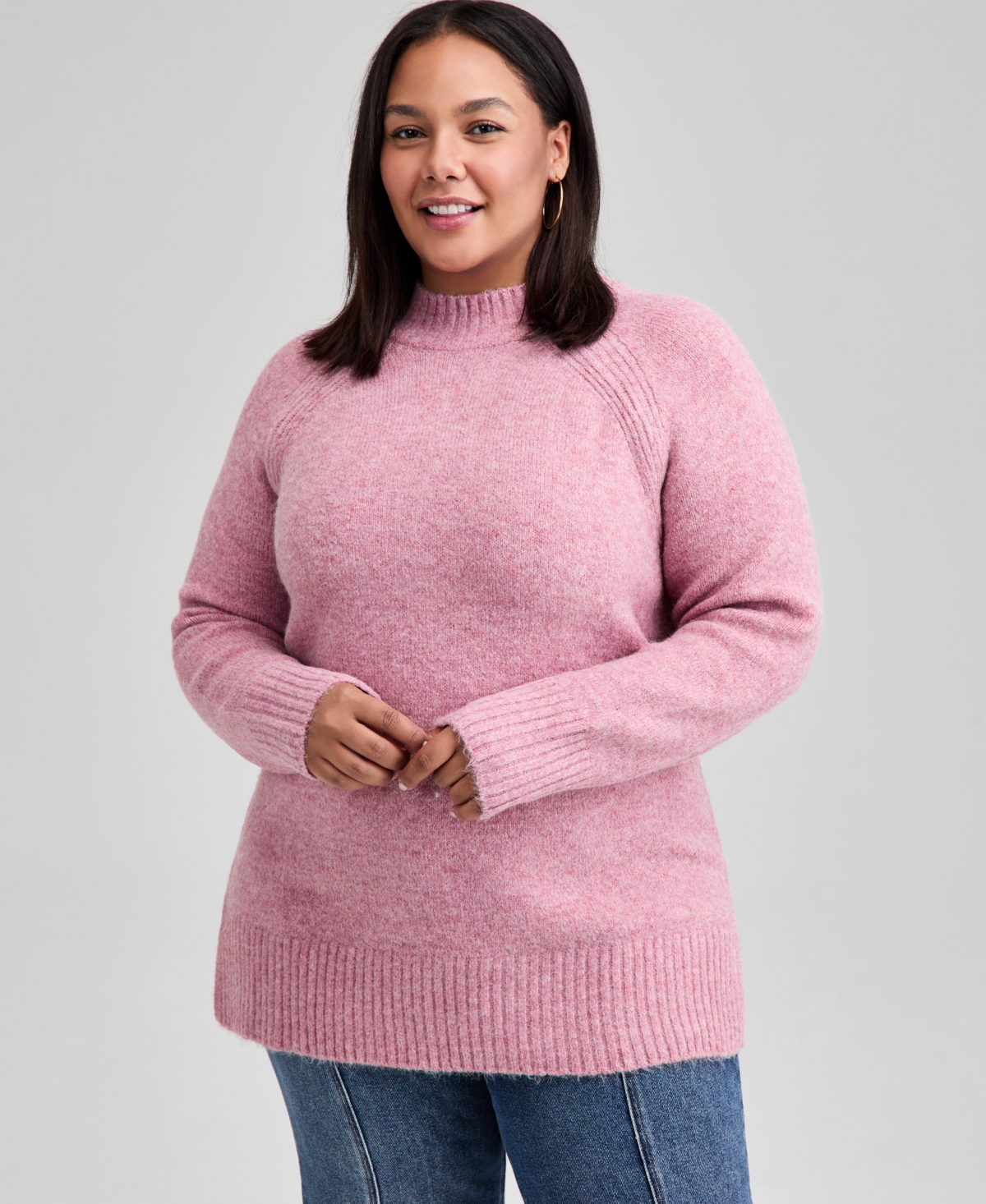 Click here for And Now This Trendy Plus Size Mock-Neck Sweater  M... prices