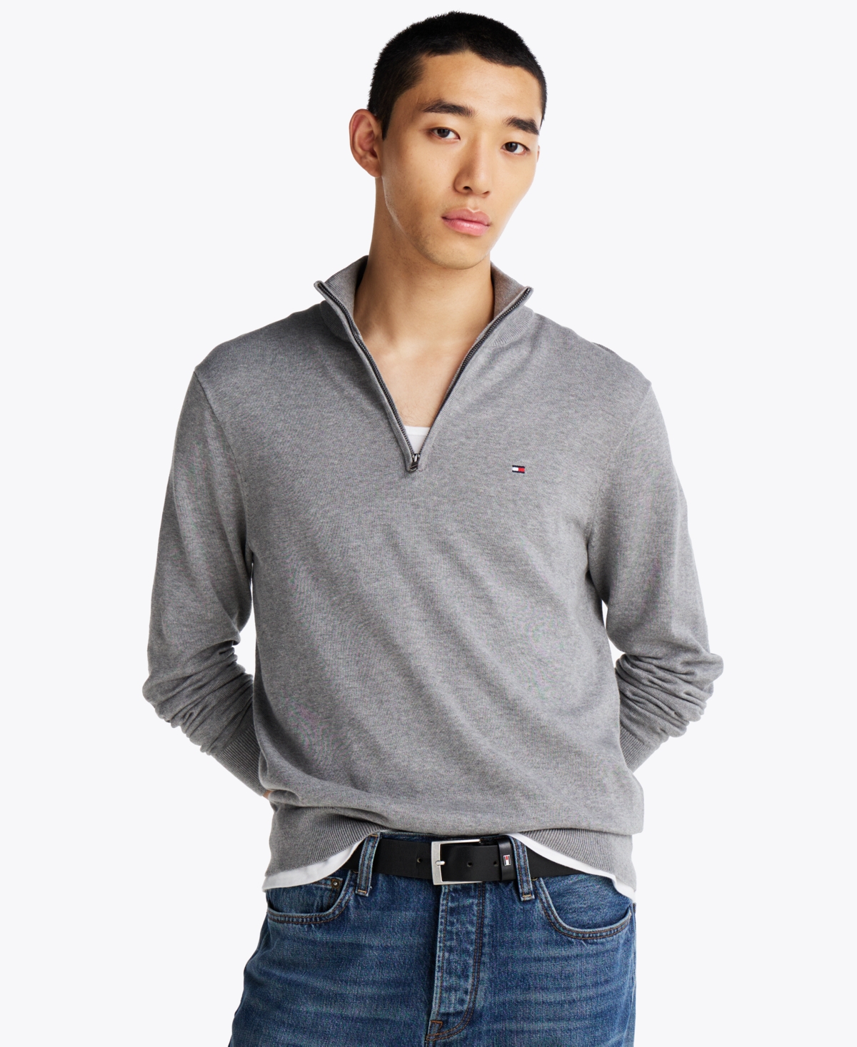 Click here for Tommy Hilfiger Mens Quarter-Zip Pullover Knit Swea... prices