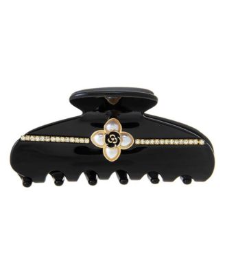 Click here for Pearl Flower W Rhinestone Large Claw Clip By Adina... prices