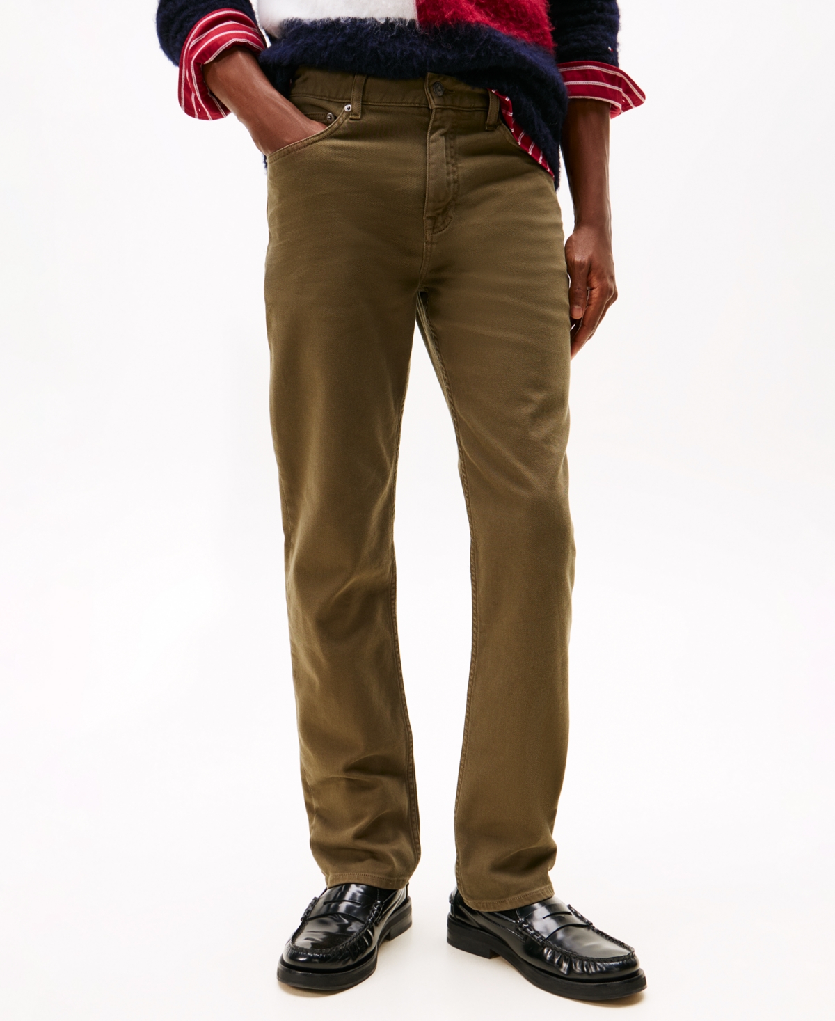 Click here for Tommy Hilfiger Mens Straight-Fit Denton Garment Dy... prices