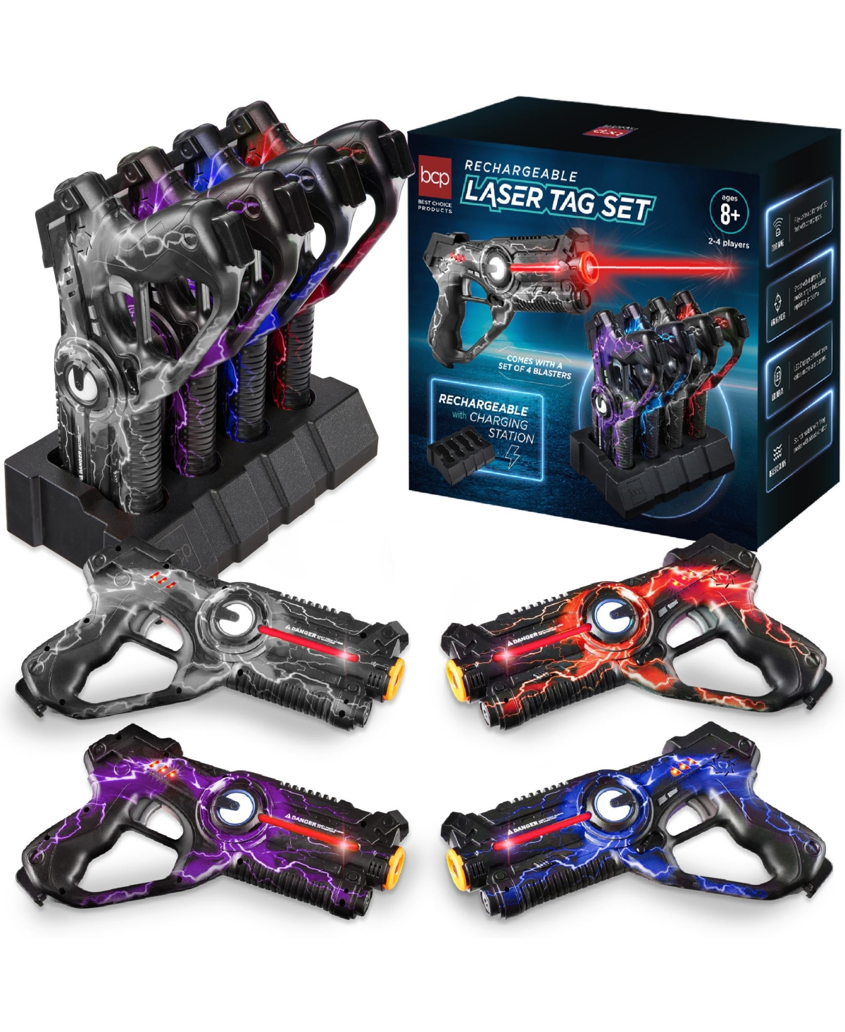 Click here for Best Choice Products Set of 4 Rechargeable Laser T... prices