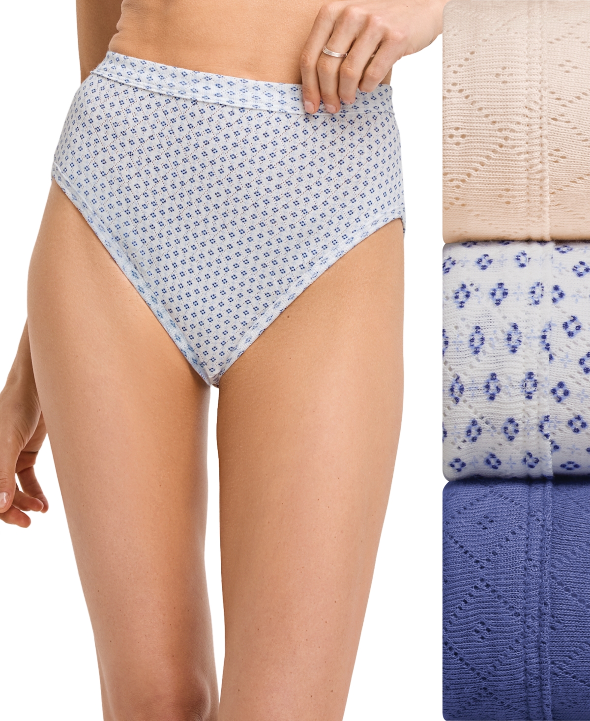Click here for Womens Jockey(R) 3pk. Elance(R) Breathe Geo French... prices