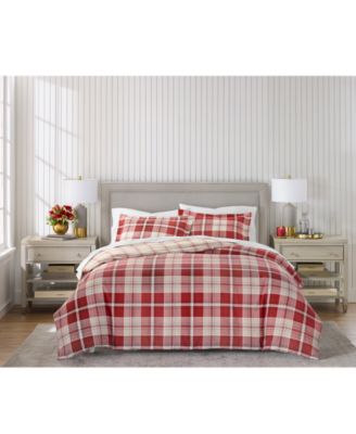 Click here for Charter Club Crimson Plaid Flannel Comforter Sets... prices