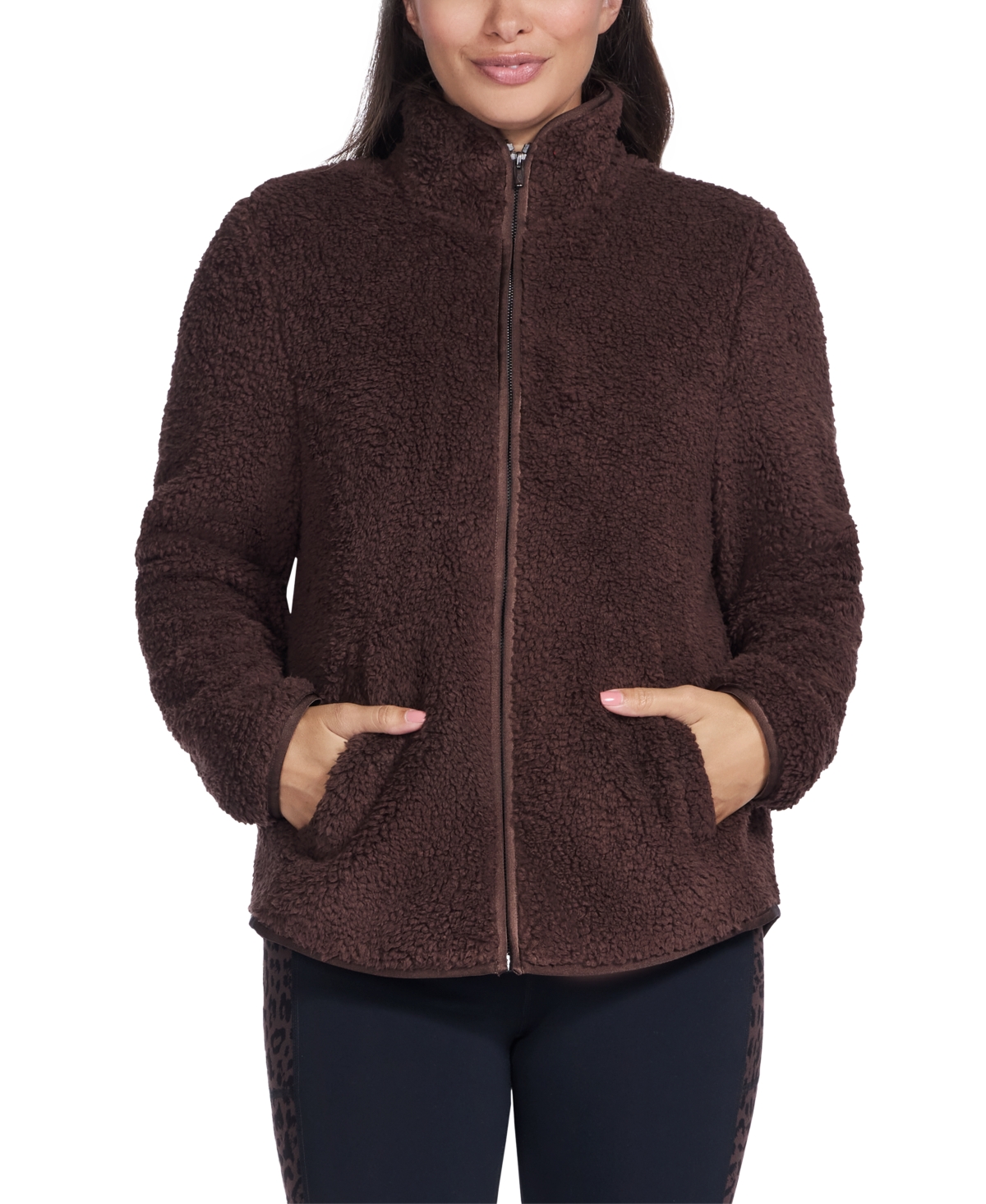 Click here for Skechers Womens Oversized Sherpa Jacket - Coffee prices