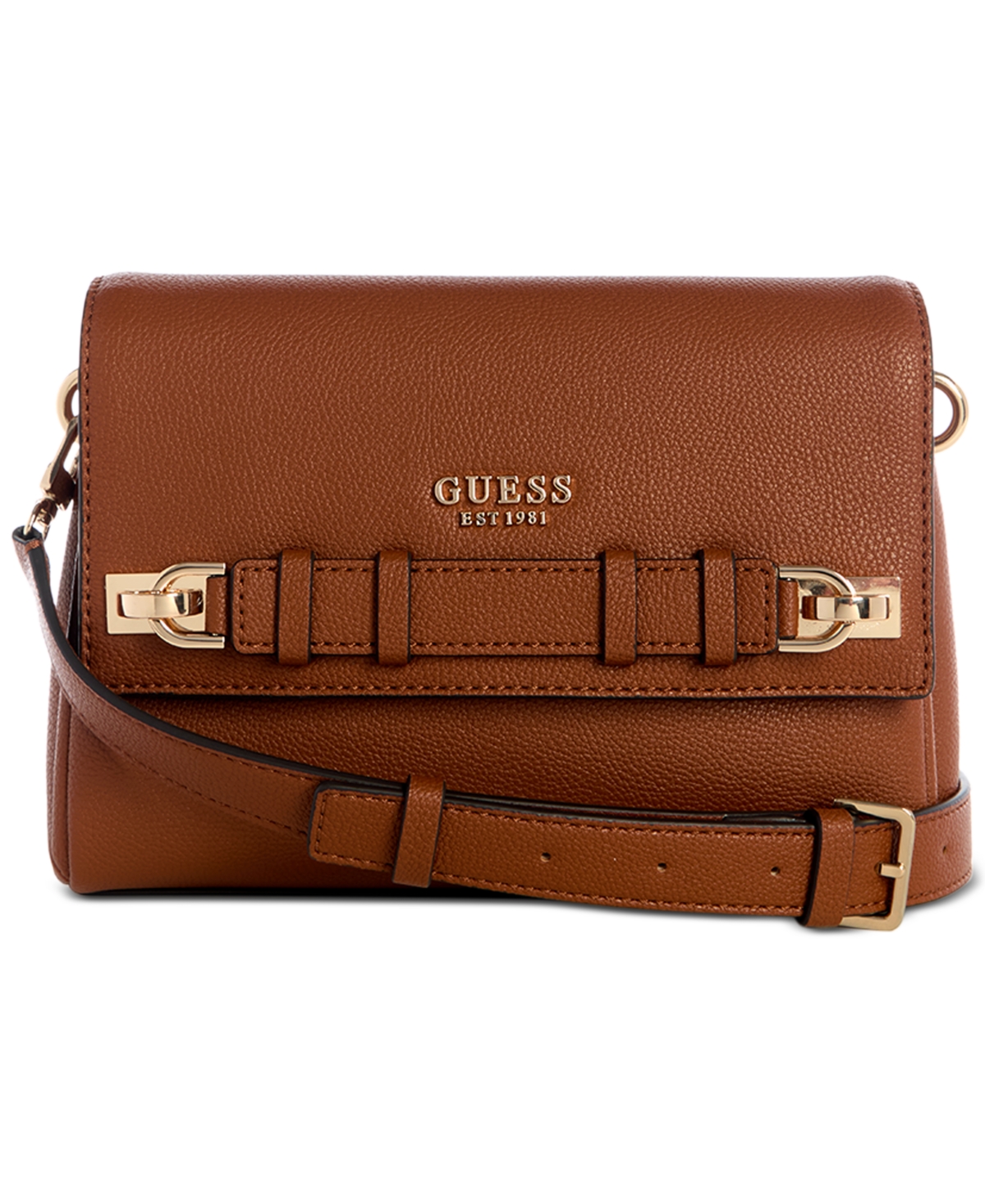 Click here for Guess Gregoria Small Flap Crossbody Bag - Taupe prices