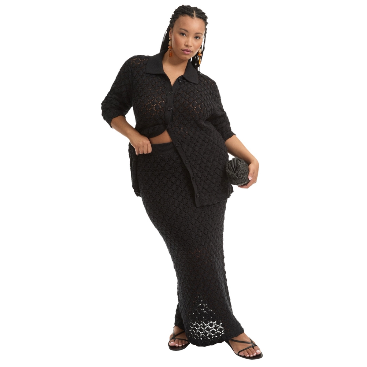 Click here for June + Vie Womens June + Vie Crochet Column Skirt... prices