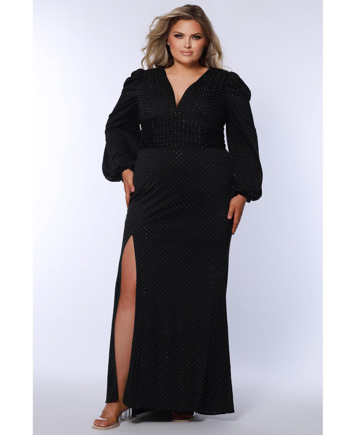 Click here for Celebrations by Sydneys Closet Womens V-Neck Puff... prices