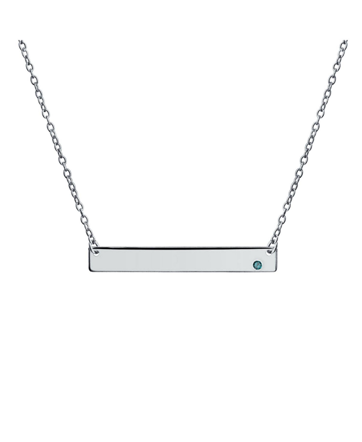 Click here for Bling Jewelry Sideway Name Plated Bar Pendant .925... prices