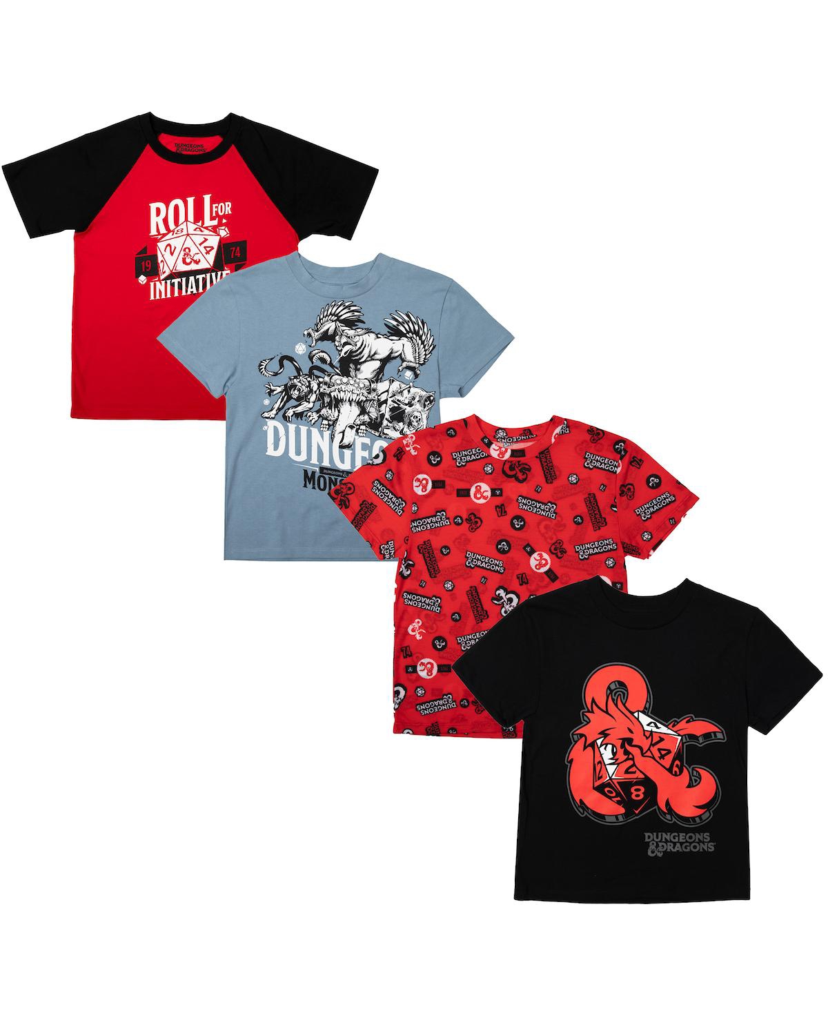 Click here for Dungeons & Dragons Boys Youth 4- Pack Tees-Small -... prices