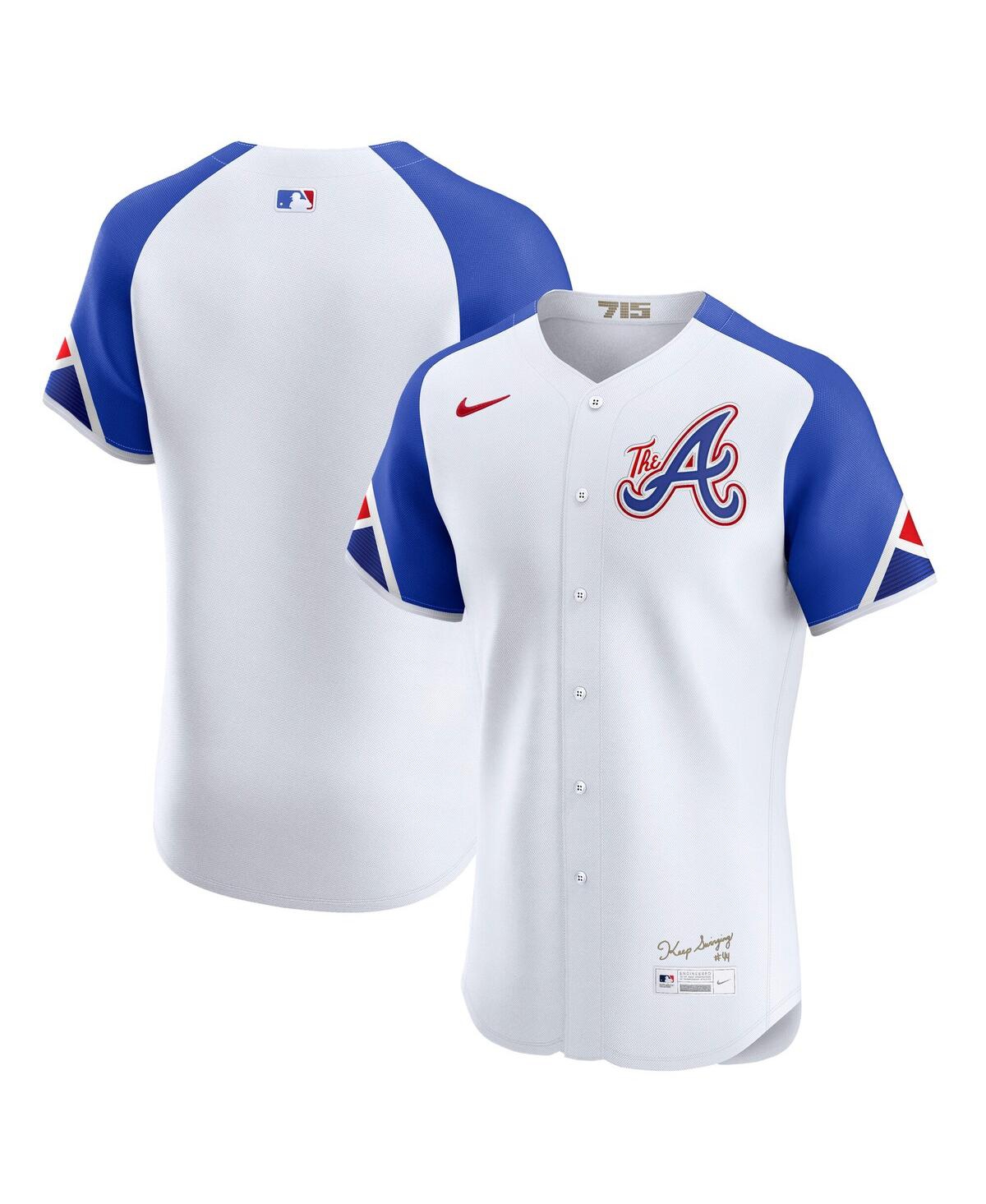 Click here for Nike Mens White Atlanta Braves City Connect Elite... prices