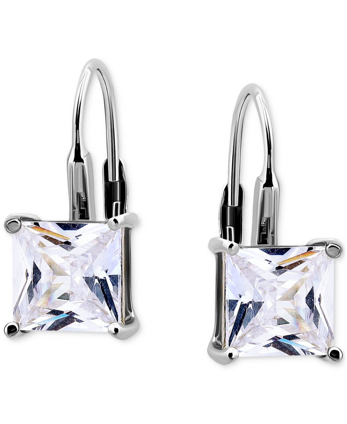 Click here for Giani Bernini Cubic Zirconia Square Leverback Drop... prices